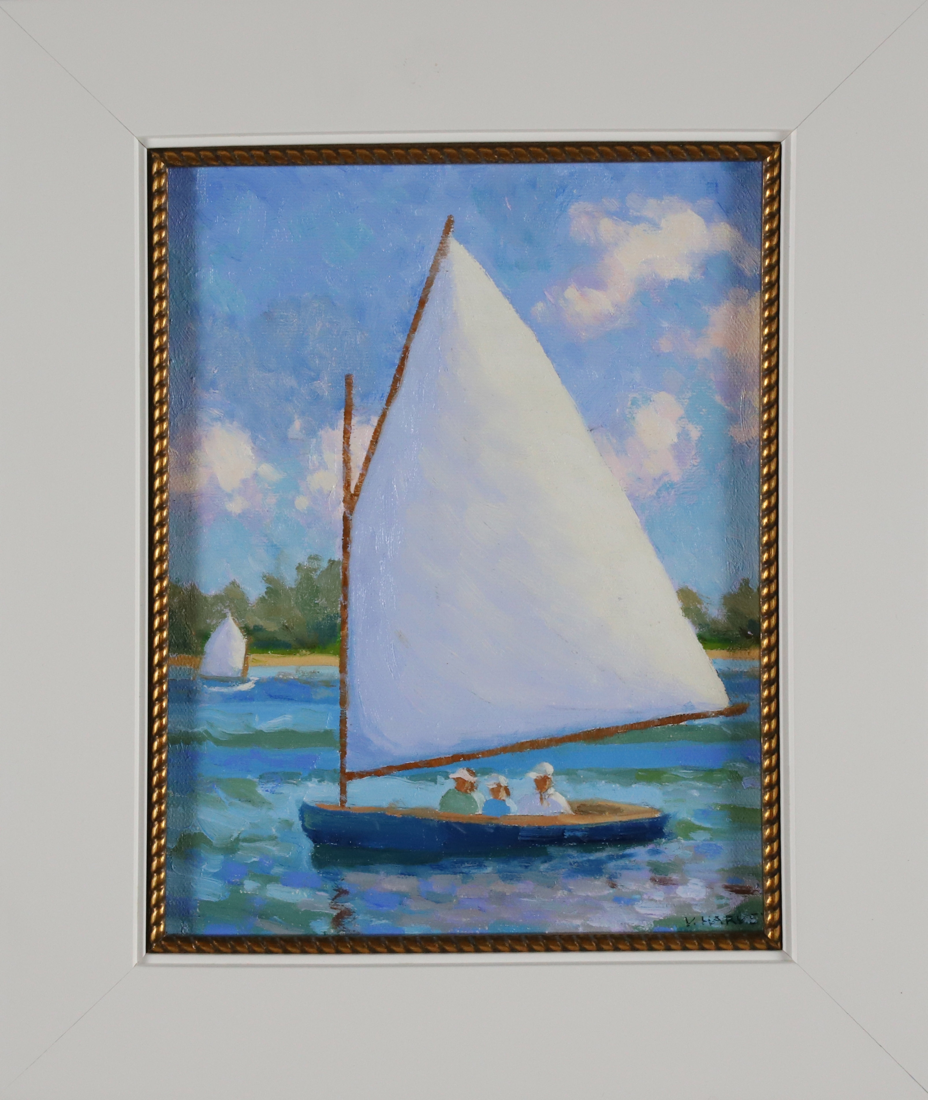 Victoria Harvey Oil On Board "In The Harbor" circa 2015 - Victoria ...
