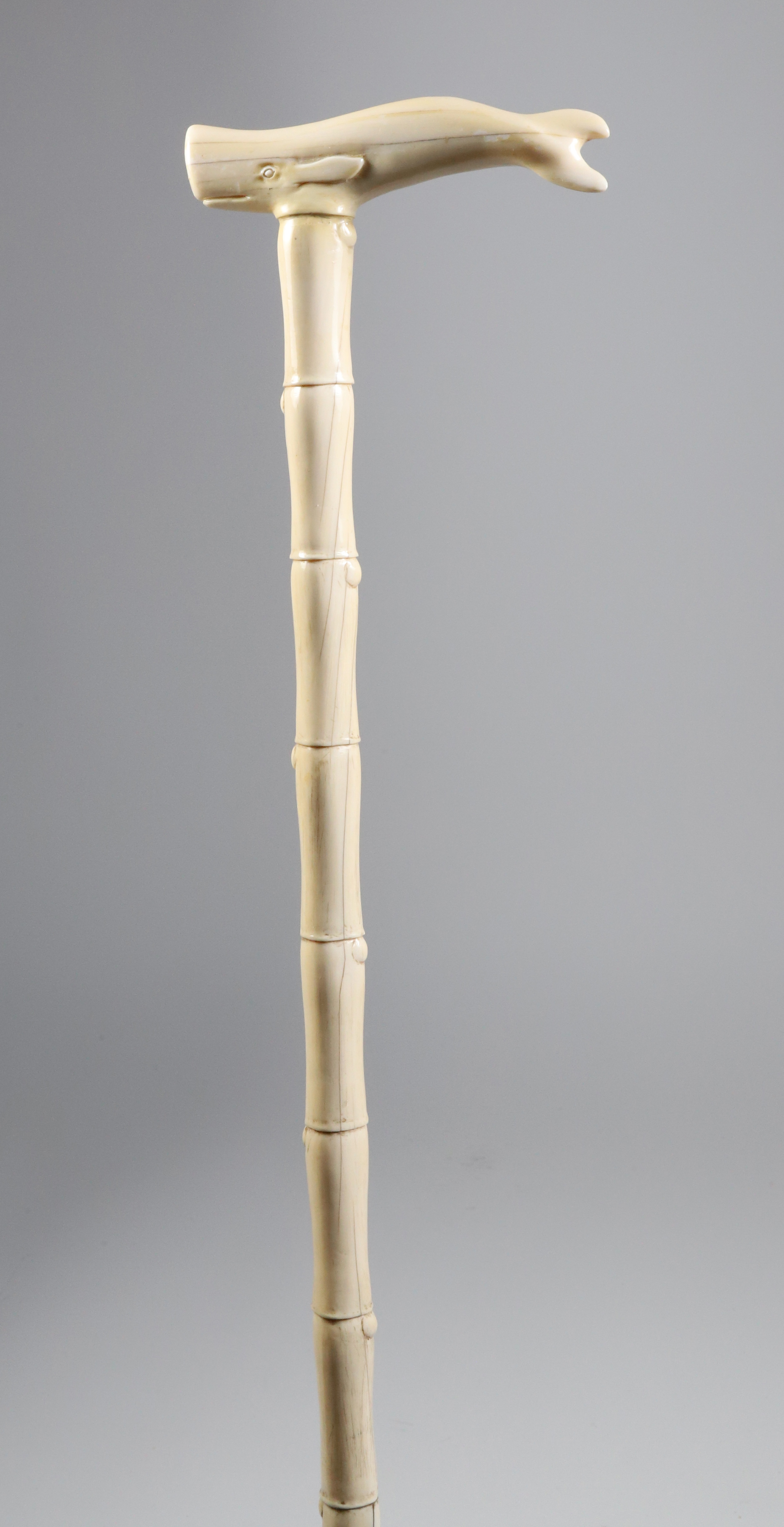Whaler Made Whale Grip Cane 19th Century - Whaler Made Whale Grip Cane ...