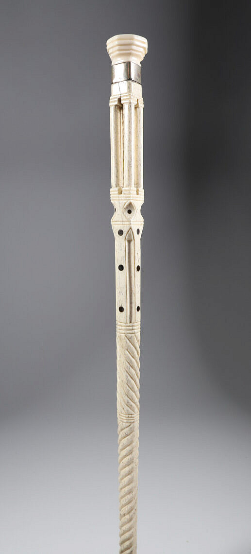 Whaler Made Capstan Pommel Grip Walking Stick mid 19th Century - Whaler ...