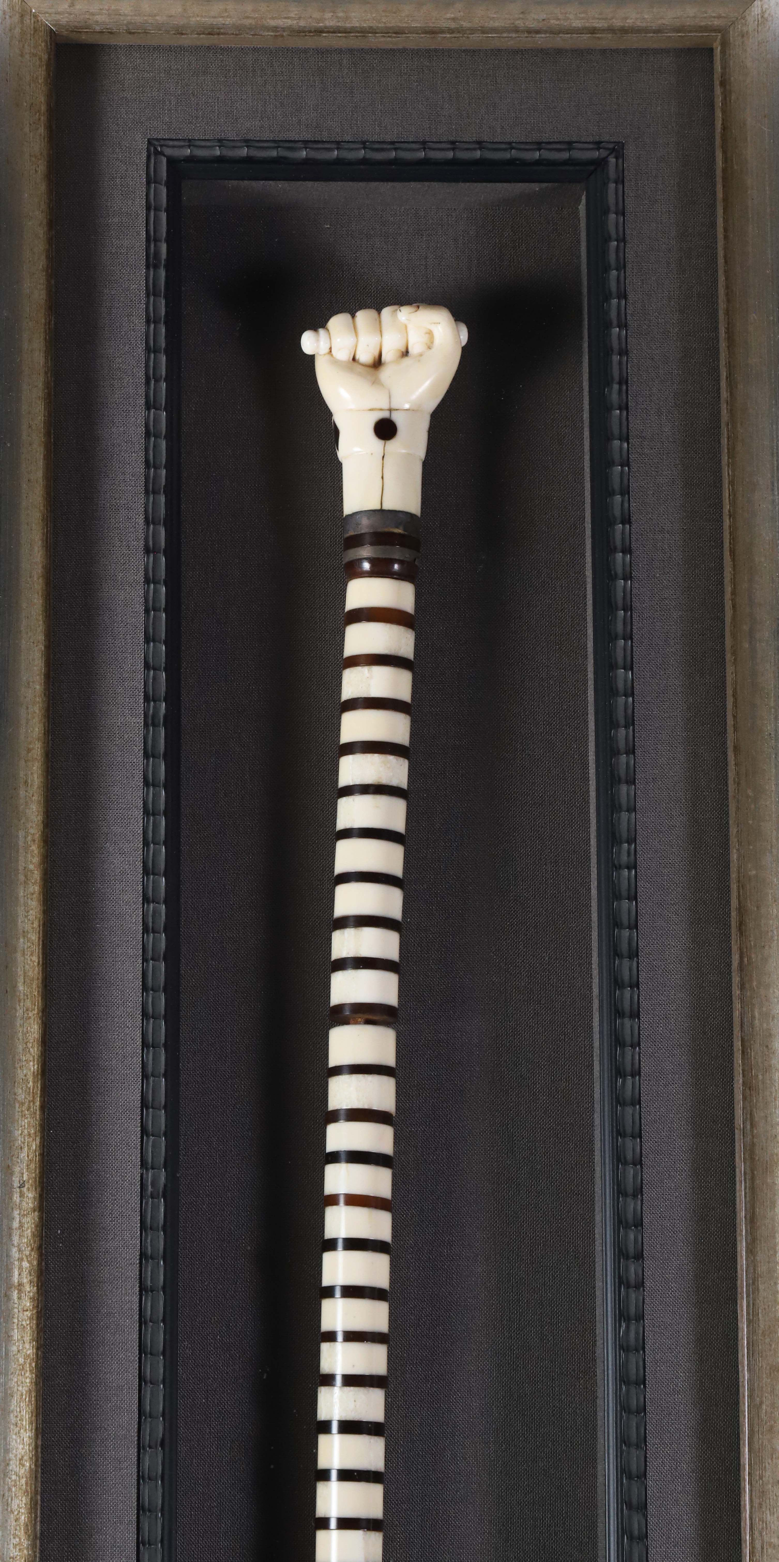 - Fine Whaler Made Clenched Fist Walking Stick, circa 1850, in Custom ...