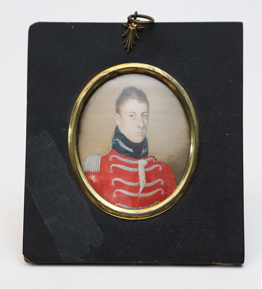 Stuart Ers Rins - London Miniature Military Portrait 19th Century ...