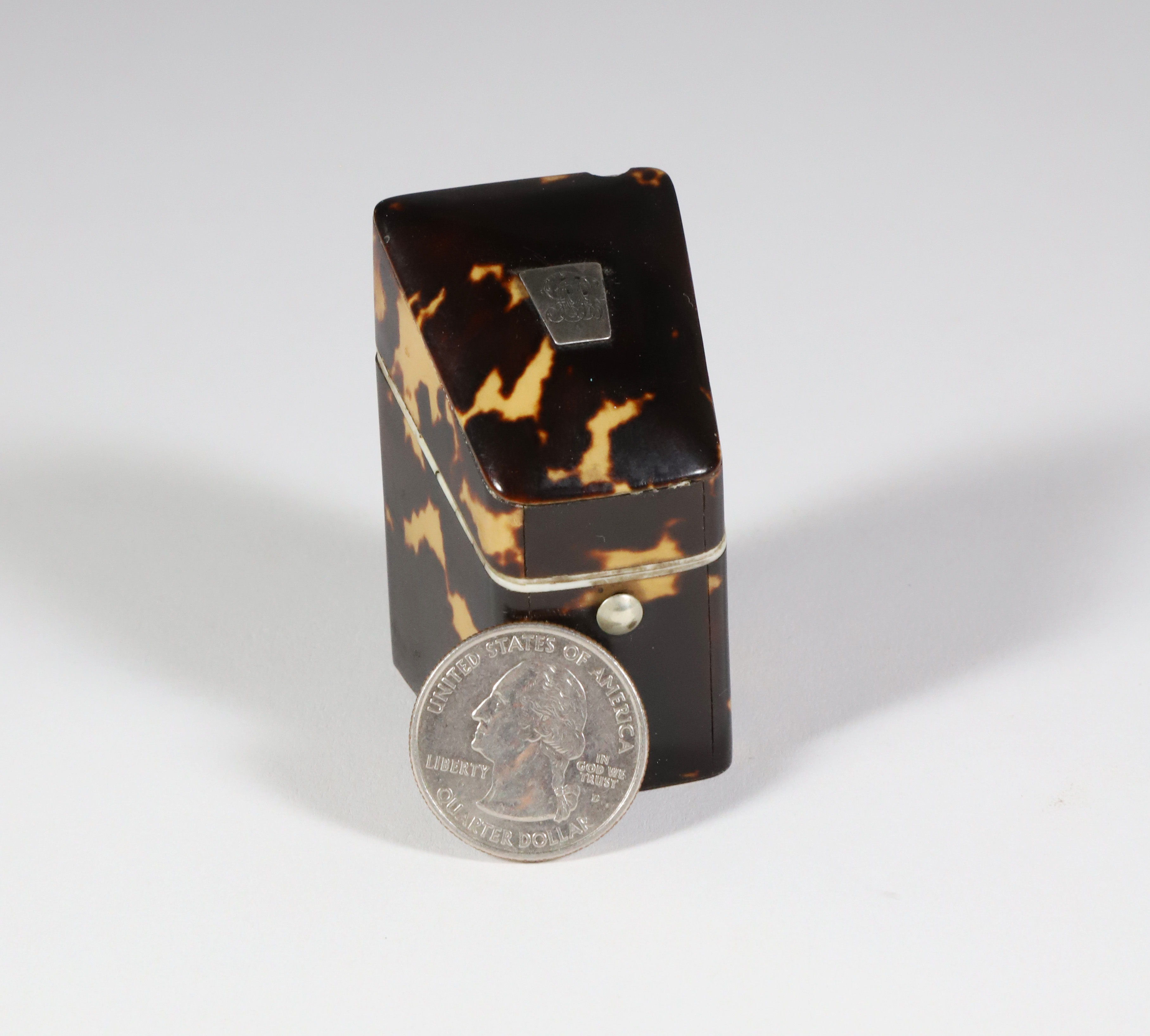 British Regency Tortoiseshell Stamp Box 19th Century - British Regency ...