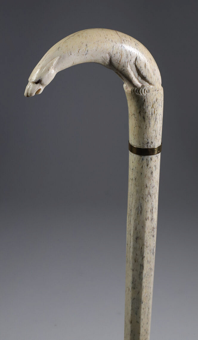 Whaler Made Polar Bear Cane 19th Century - Whaler Made Polar Bear Cane ...
