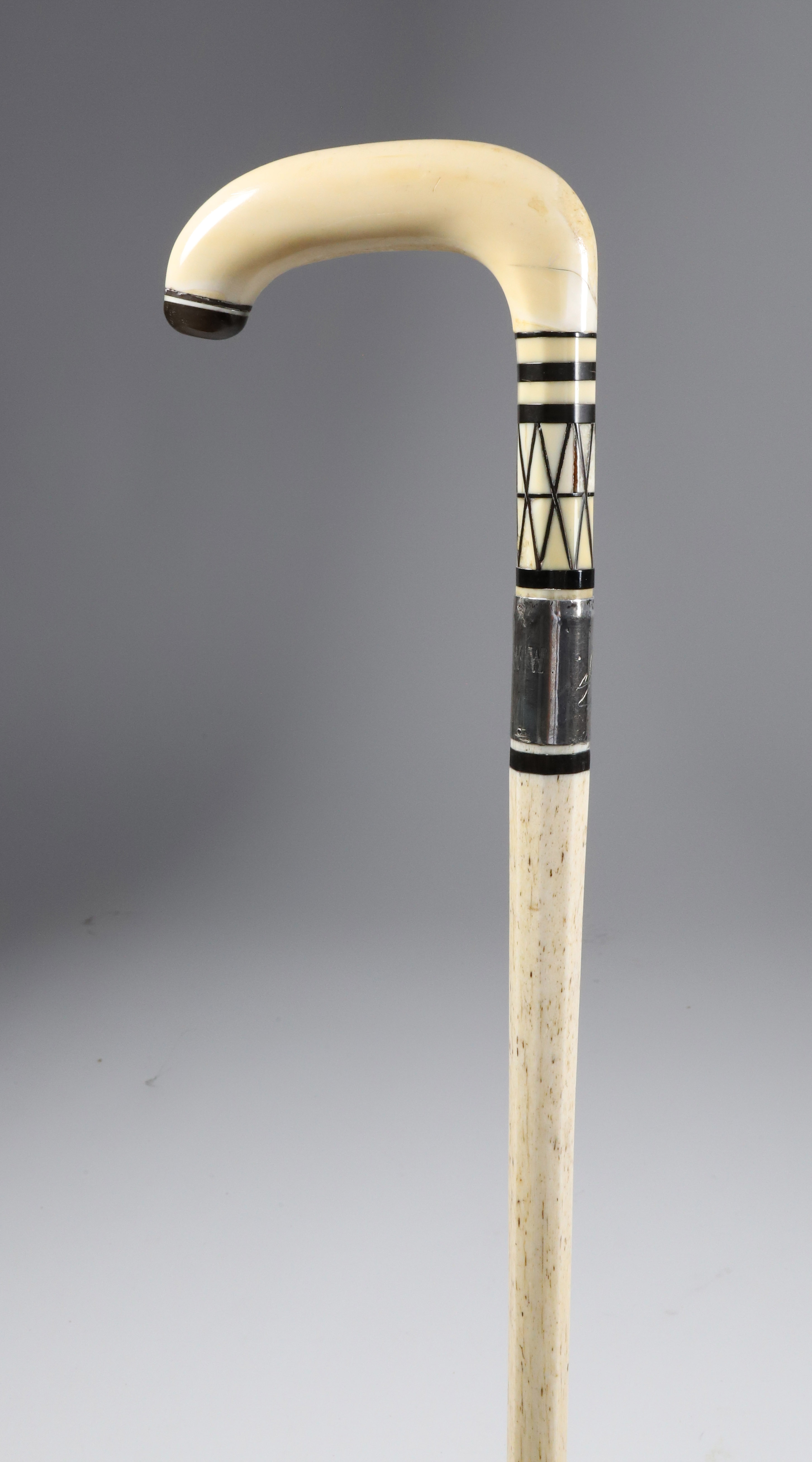 Whaler Made C-Grip Cane 19th Century - Whaler Made C-Grip Cane, 19th ...