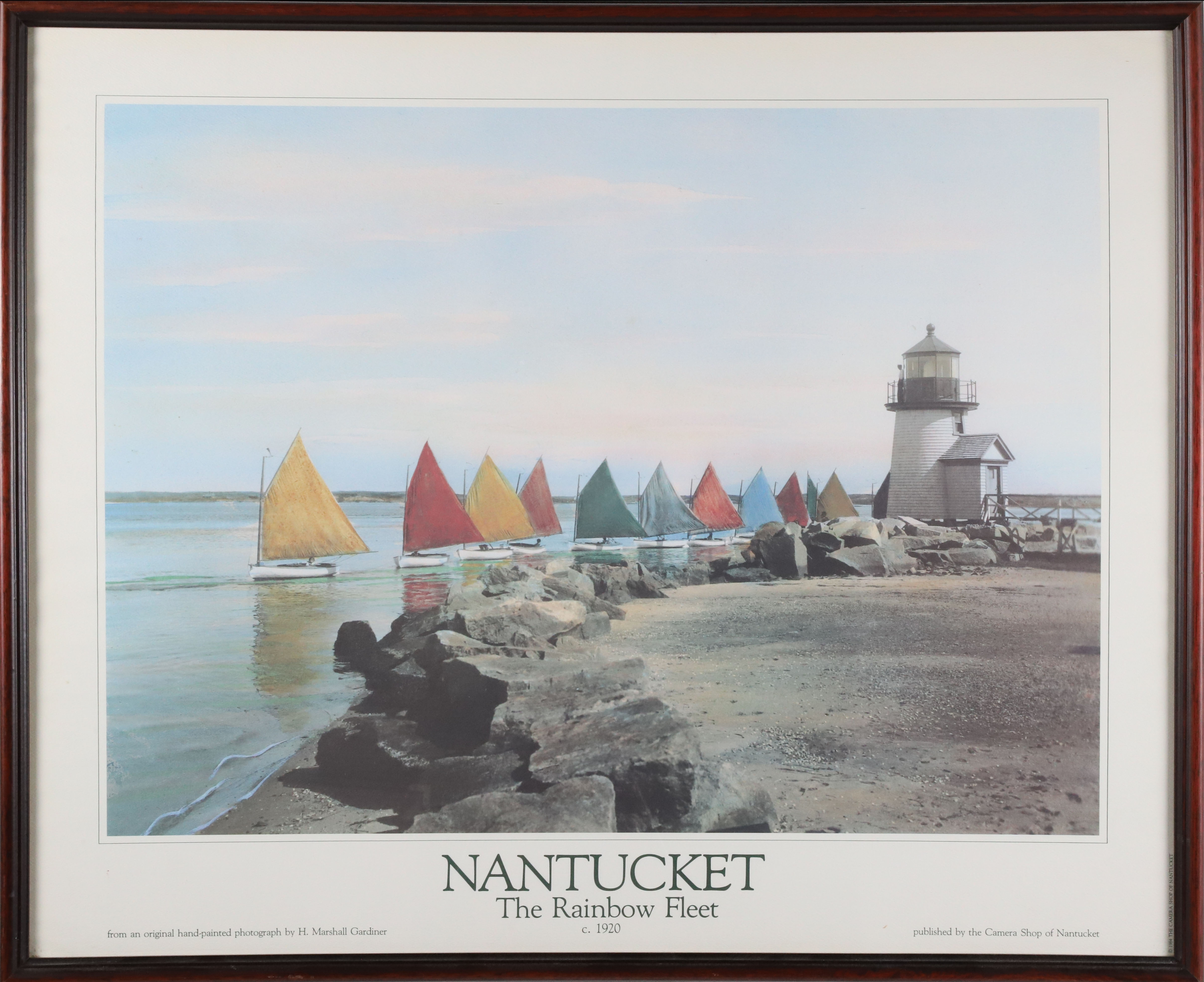 Nantucket Rainbow Fleet Framed Poster 1984 - Nantucket Rainbow Fleet Framed Poster, 1984 ...