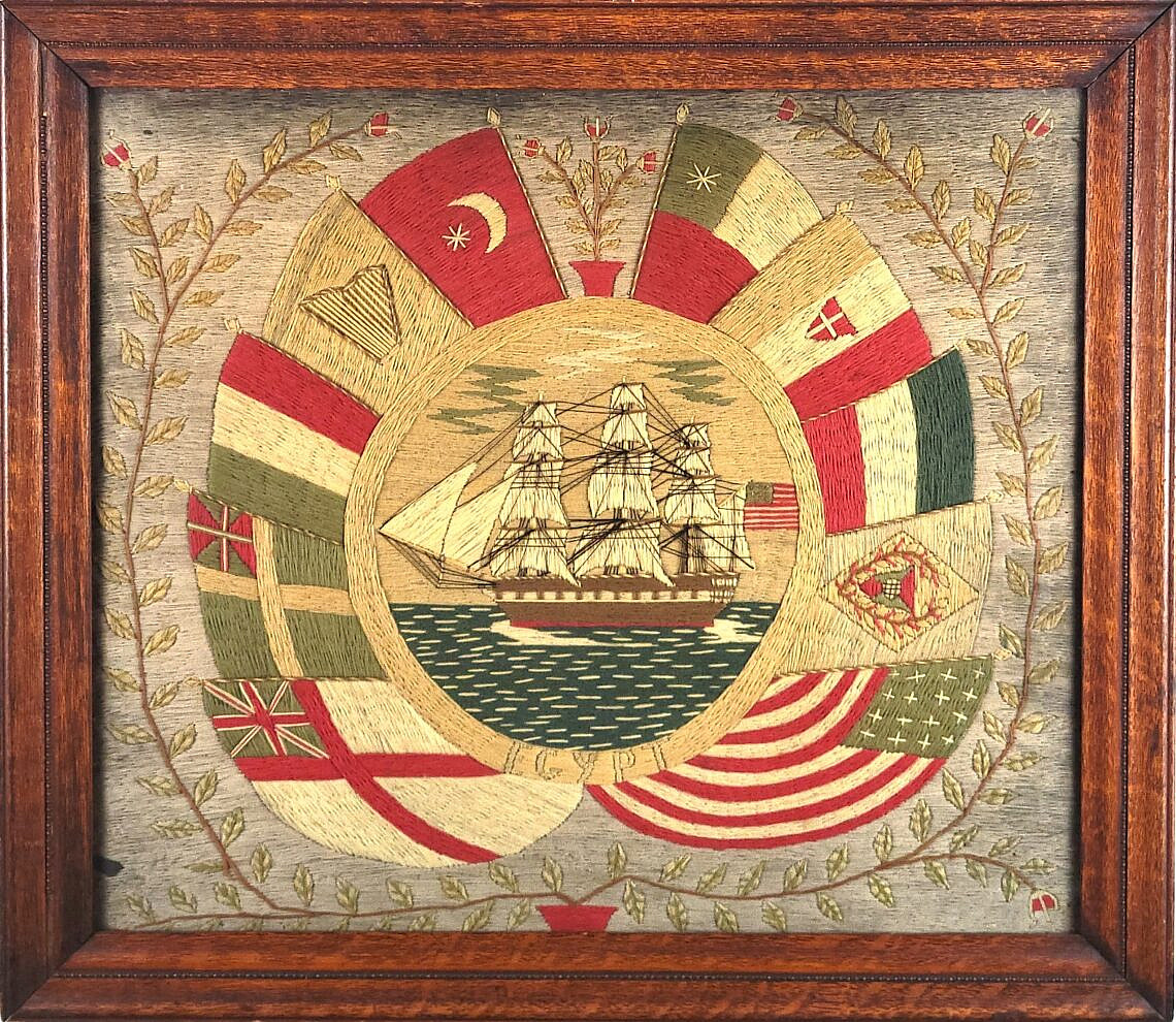 Antique American Sailor Made Woolie 19th century - Rare Antique ...