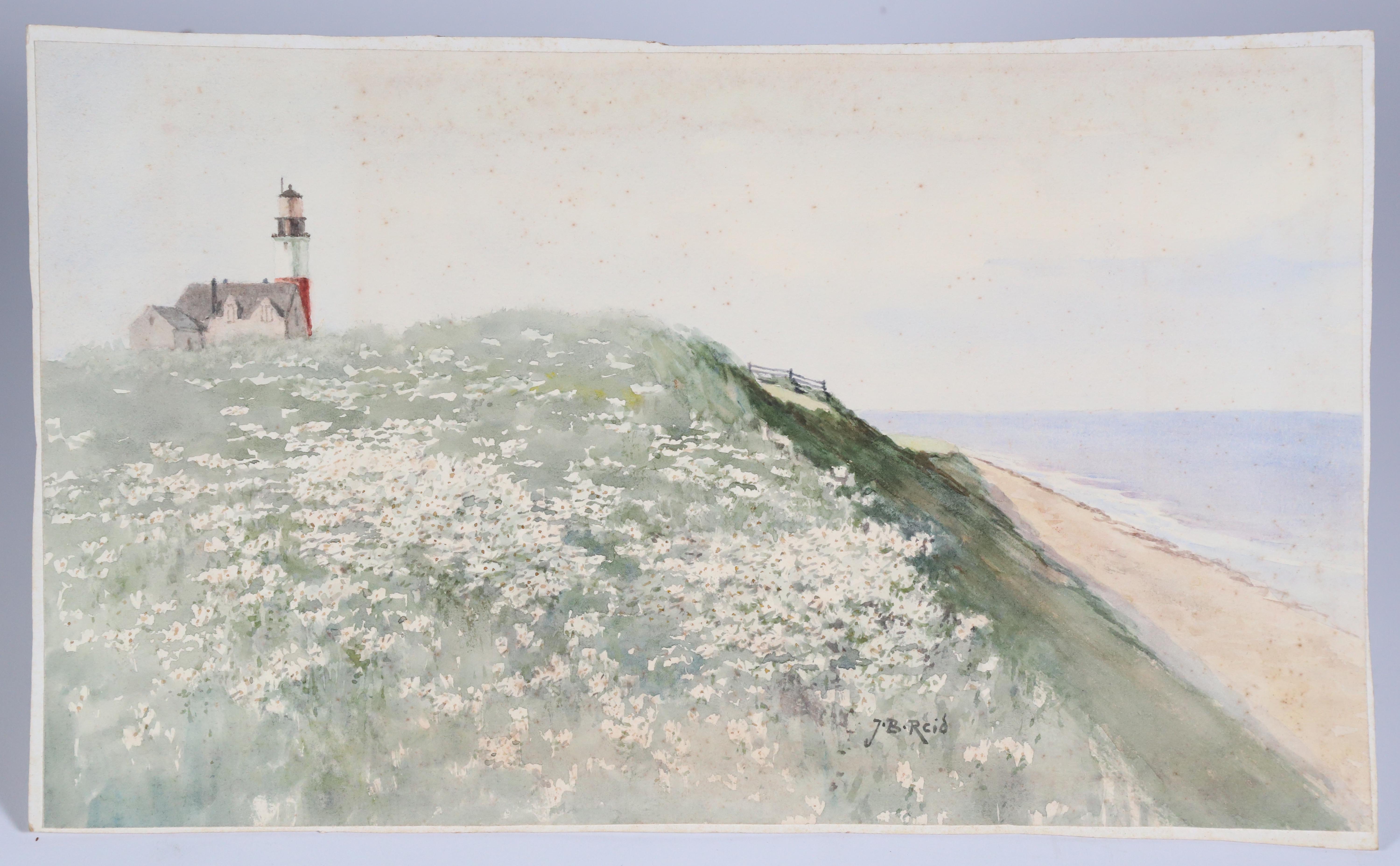 Jane Brewster Reid Watercolor on Paper "Sankaty Light" - Jane Brewster ...