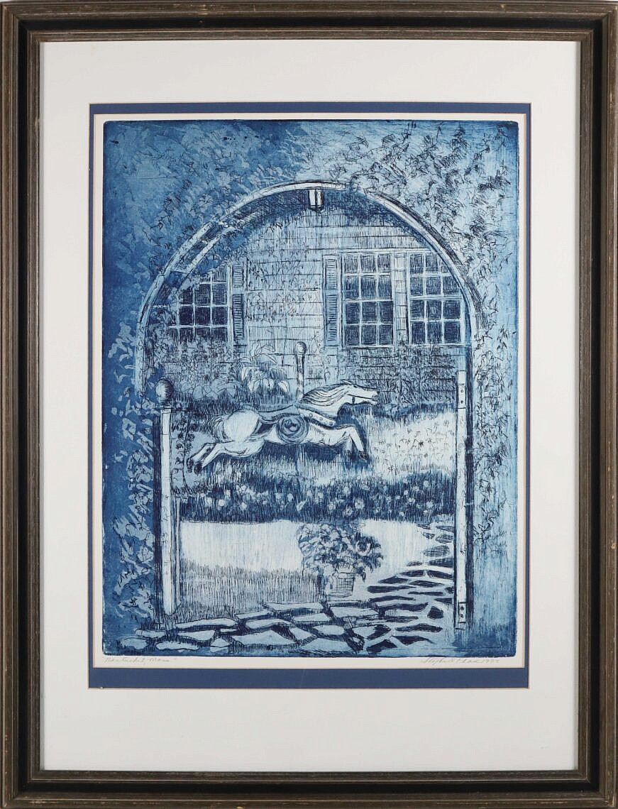 Stephen E. Chase Etching "The Chanticleer" circa 1995 - Stephen E ...
