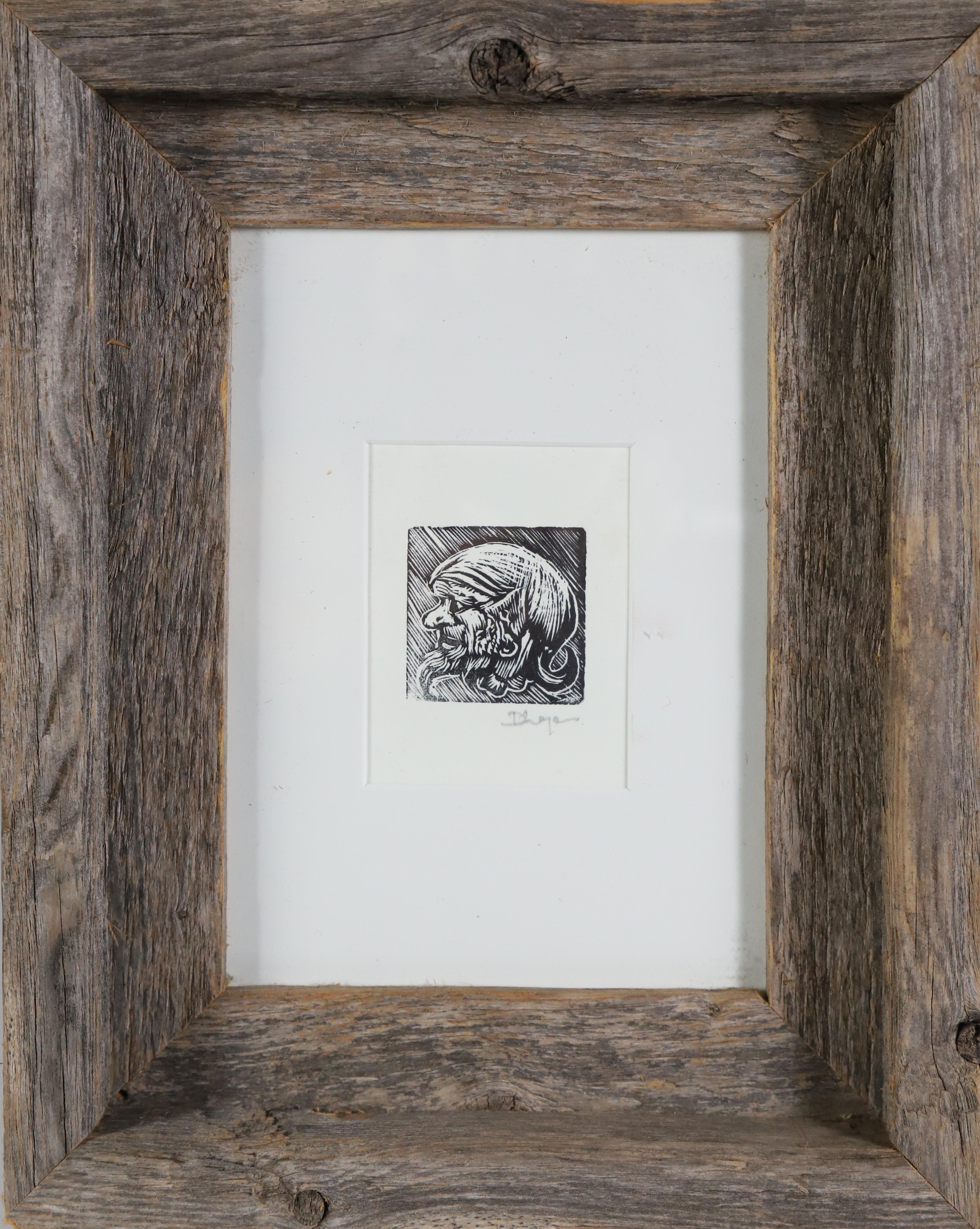 David Lazarus Black and White Etching "Portrait of a Sailor" - David ...