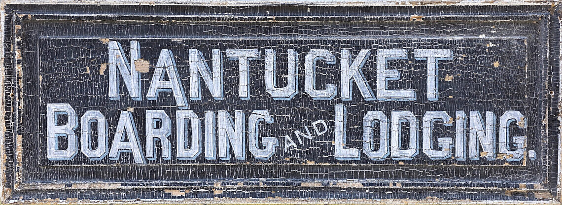Antique Style Nantucket Sign - Antique Style Painted Nantucket Boarding ...
