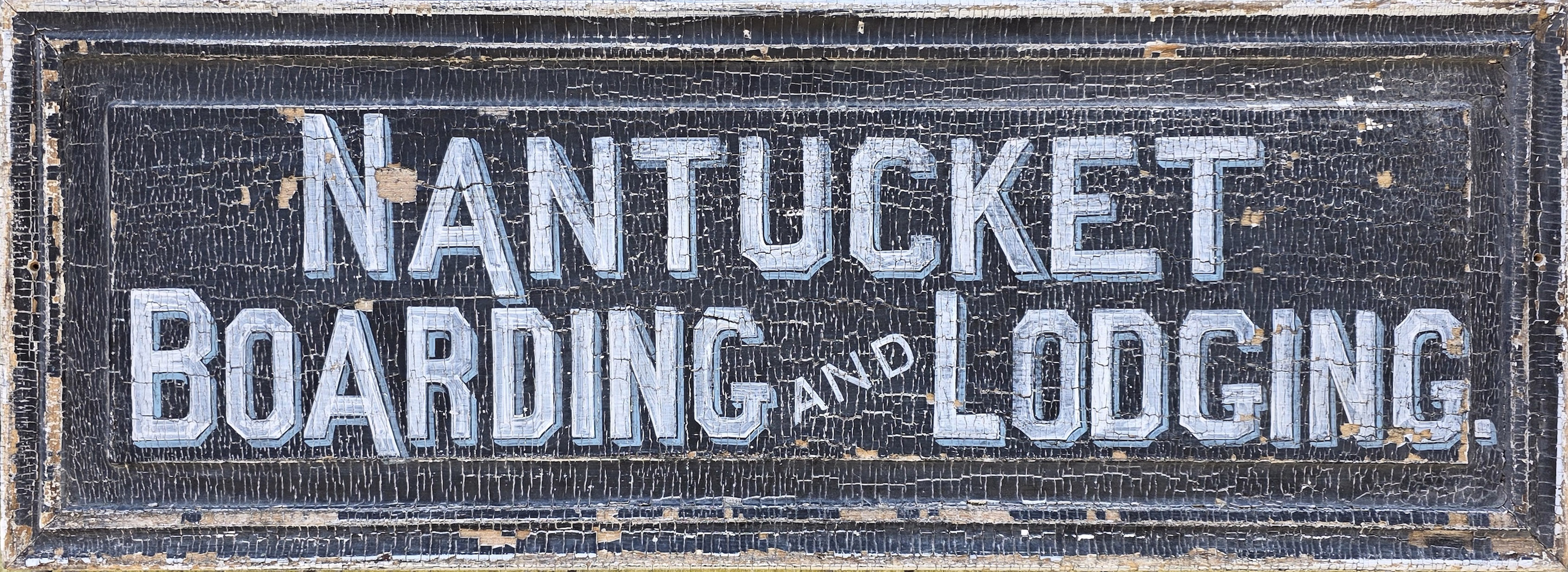 Antique Style Nantucket Sign - Antique Style Painted Nantucket Boarding ...