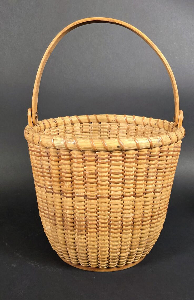 Starbuck Nantucket Open Swing Handle Basket - Vintage S. Starbuck ...