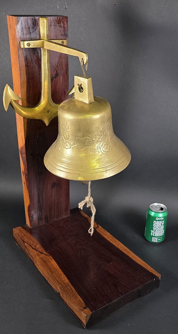 Vintage Brass Anchor and Ships Bell - Vintage Brass Anchor and Ships ...