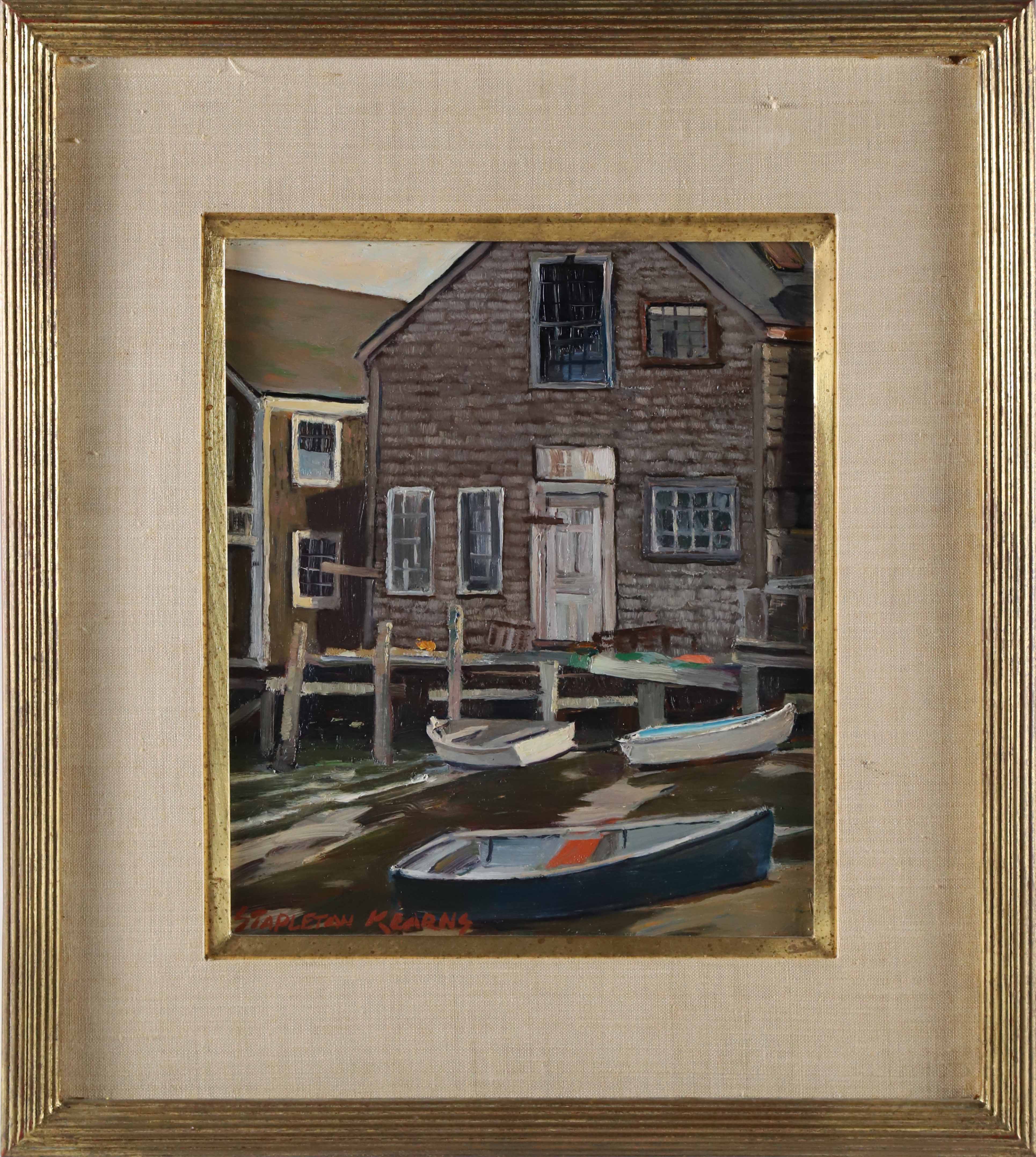 Stapleton Kearns Oil on Board "North Wharf Dories" - Stapleton Kearns ...