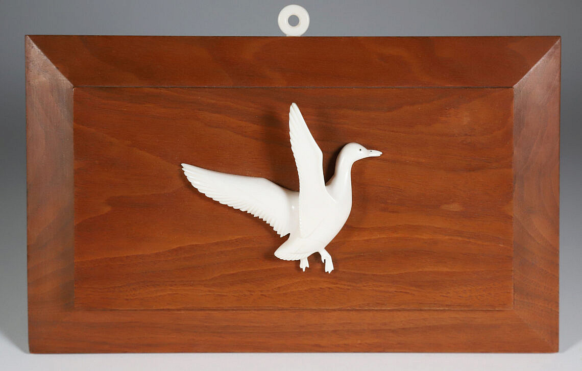 Aletha Macy Carved Duck Plaque on a Raised Panel - Aletha Macy Carved ...