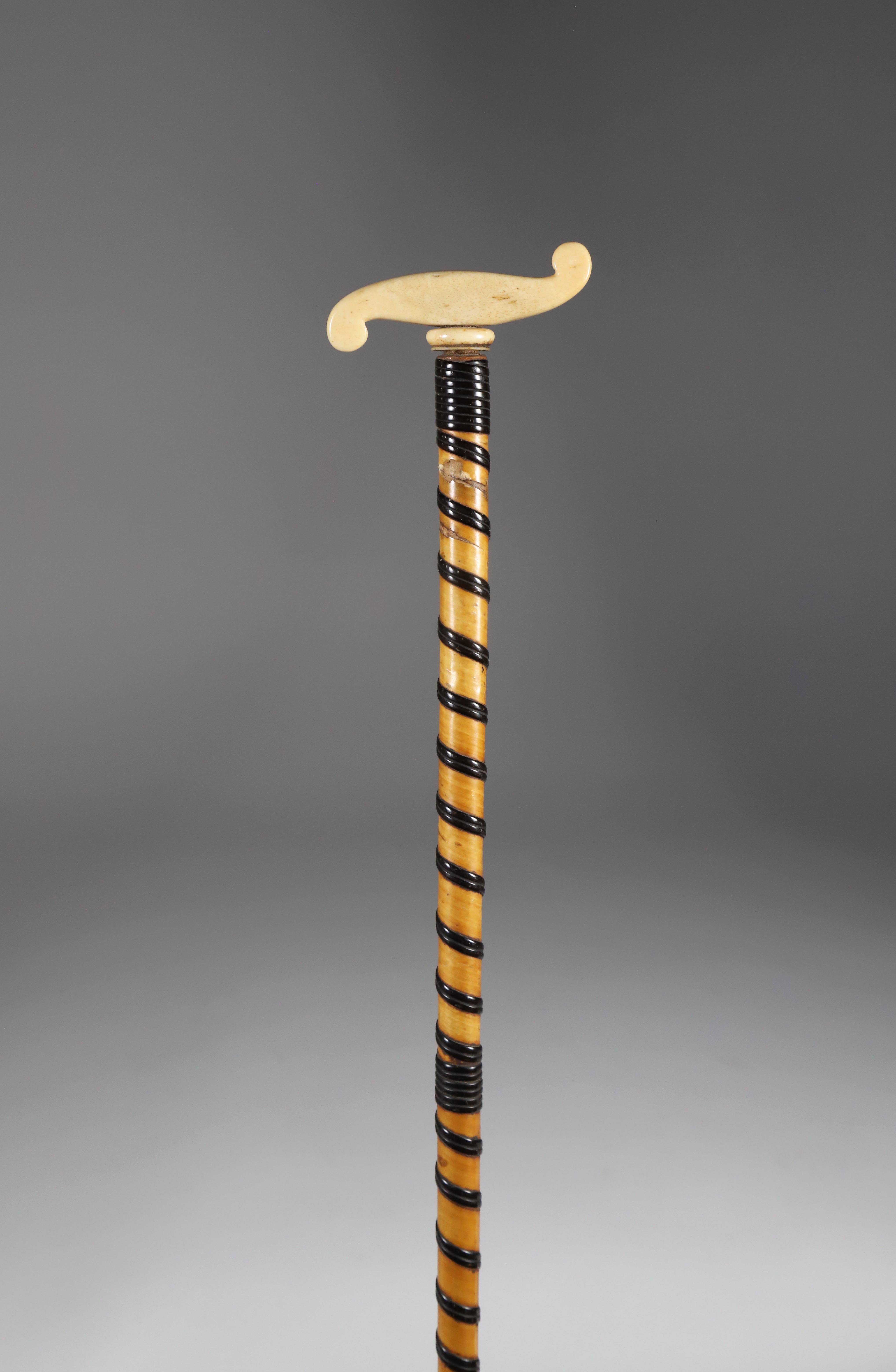 Fine Whaleman Made Baleen Wrapped Cane mid 19th Century - Fine Whaleman ...