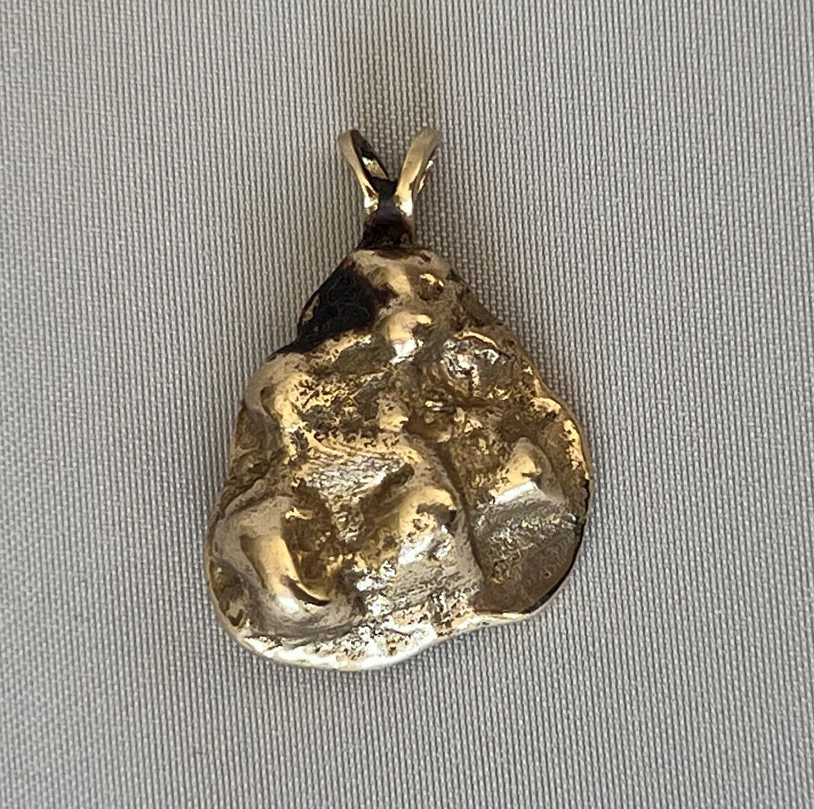 Gold Nugget Brutalist Pendant 12.96 grams - Gold Nugget Brutalist ...