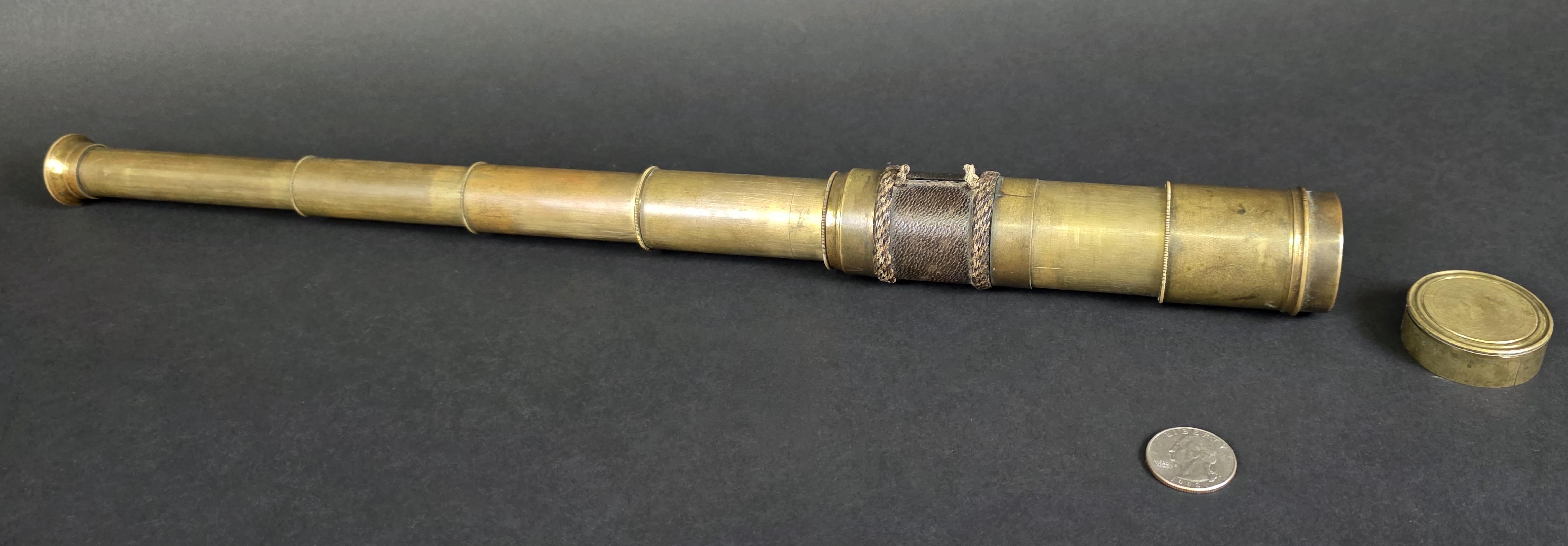 Antique Four-Draw Sailors Spyglass - Diminutive Antique Four-Draw ...