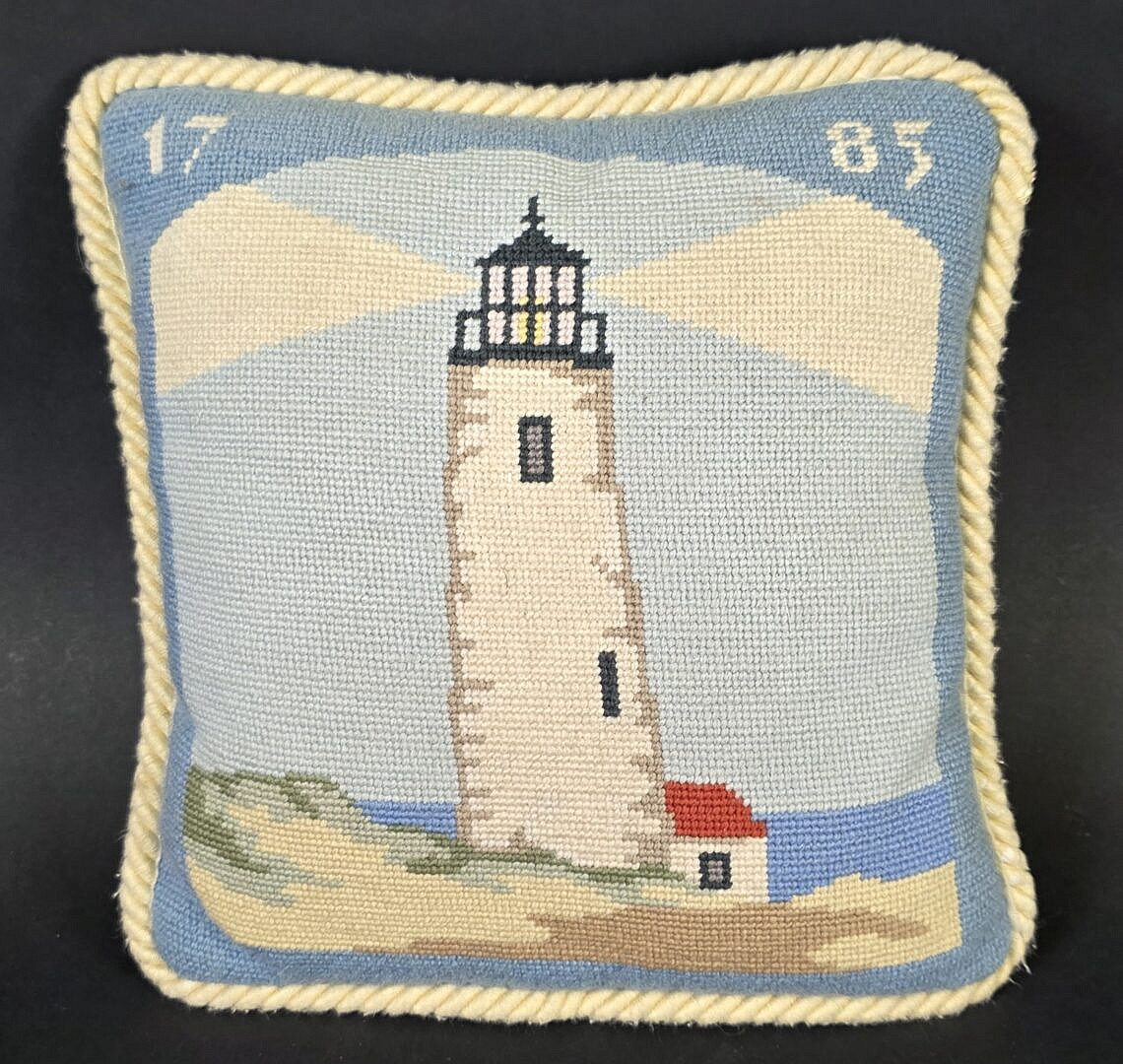 Erica Wilson Nantucket Needlepoint Pillow - Vintage Erica Wilson Great ...