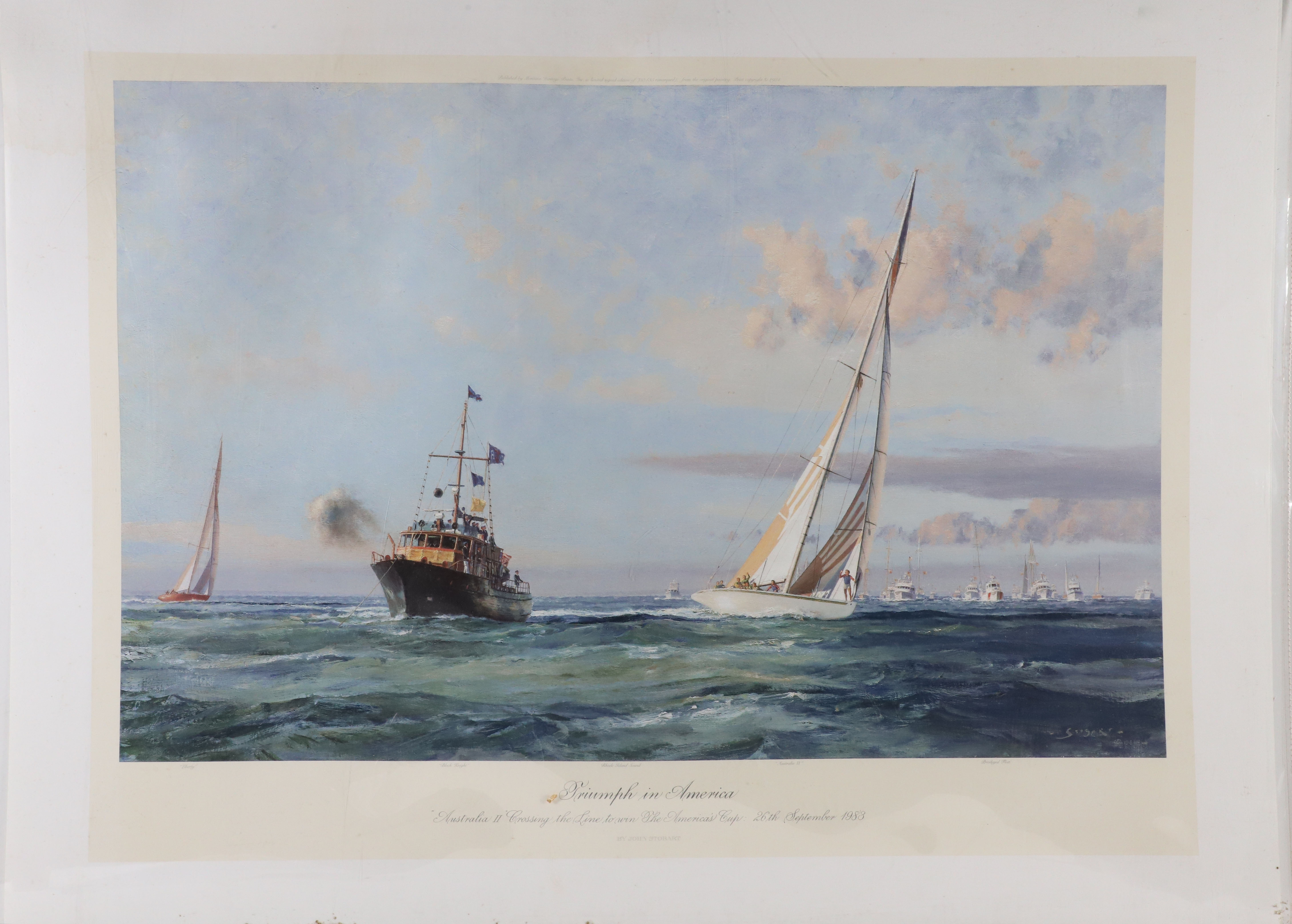 John Stobart (b. 1929) Lithograph "Triumph in America 1983" - John ...