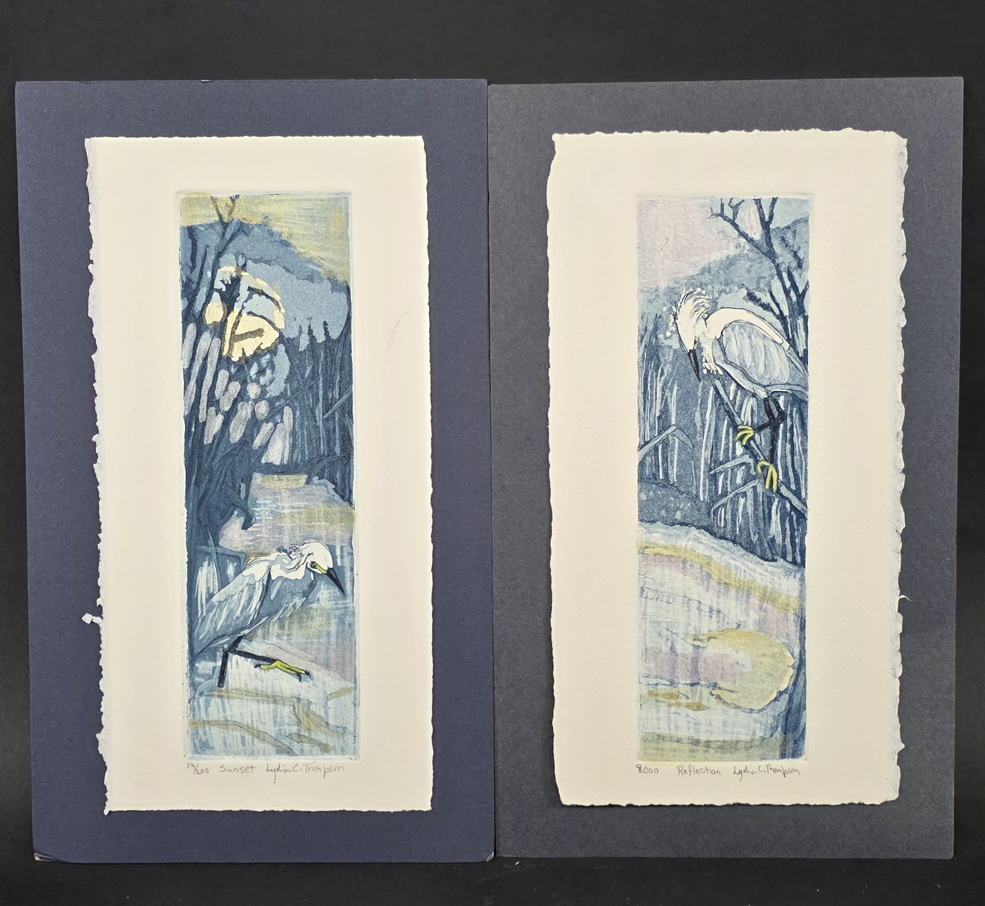 Two Lydia C. Thompson Limited Edition Silk Screens - Two Lydia C ...