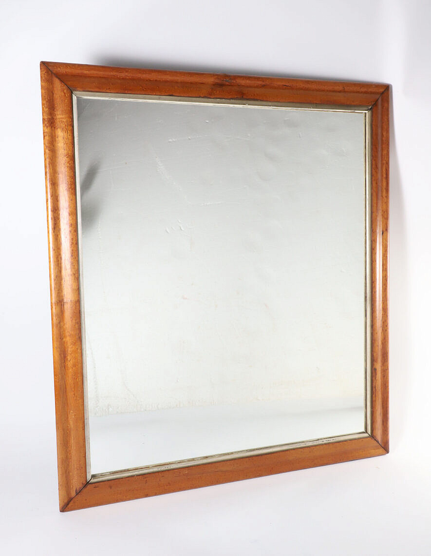 19th Century English Bird's Eye Maple Framed Mirror - 19th Century ...