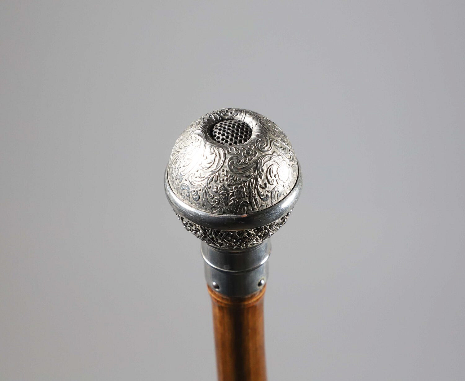 Sterling "Brigg" Container Cane 19th Century - Sterling "Brigg ...