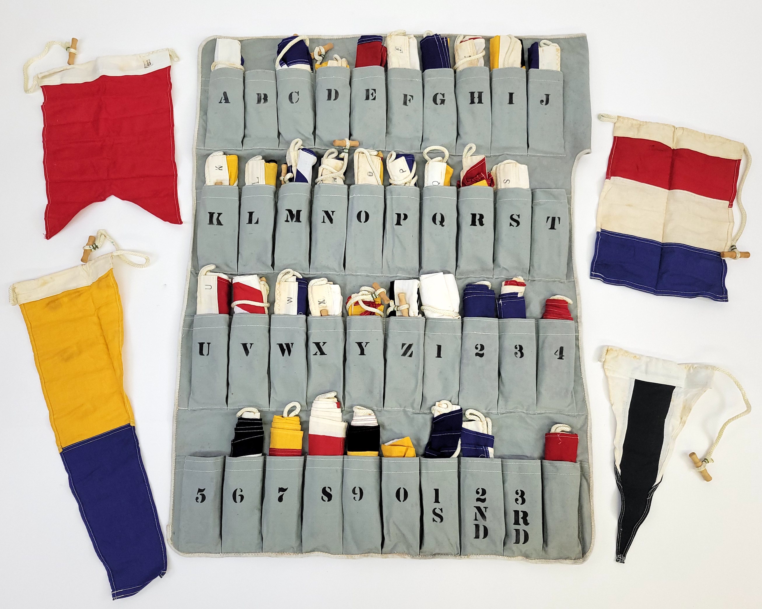 Full Set of 40 Vintage Nautical Ship’s Signal Flags - Full Set of 40 ...