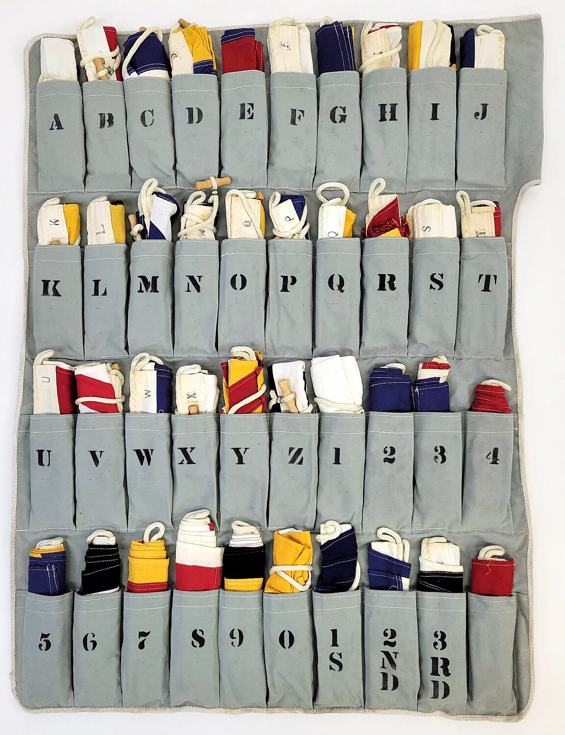 Full Set of 40 Vintage Nautical Ship’s Signal Flags - Full Set of 40 ...