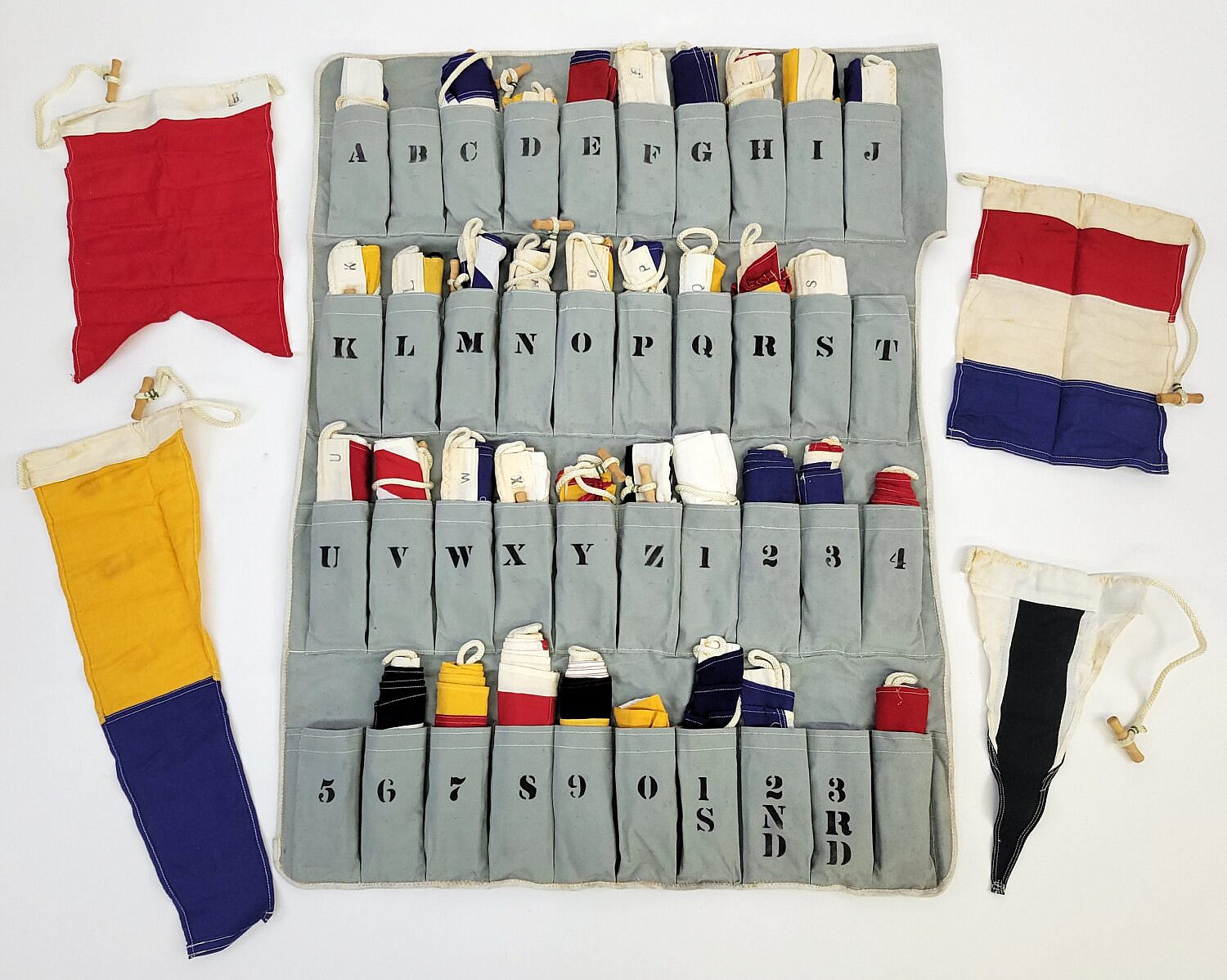 Full Set of 40 Vintage Nautical Ship’s Signal Flags - Full Set of 40 ...